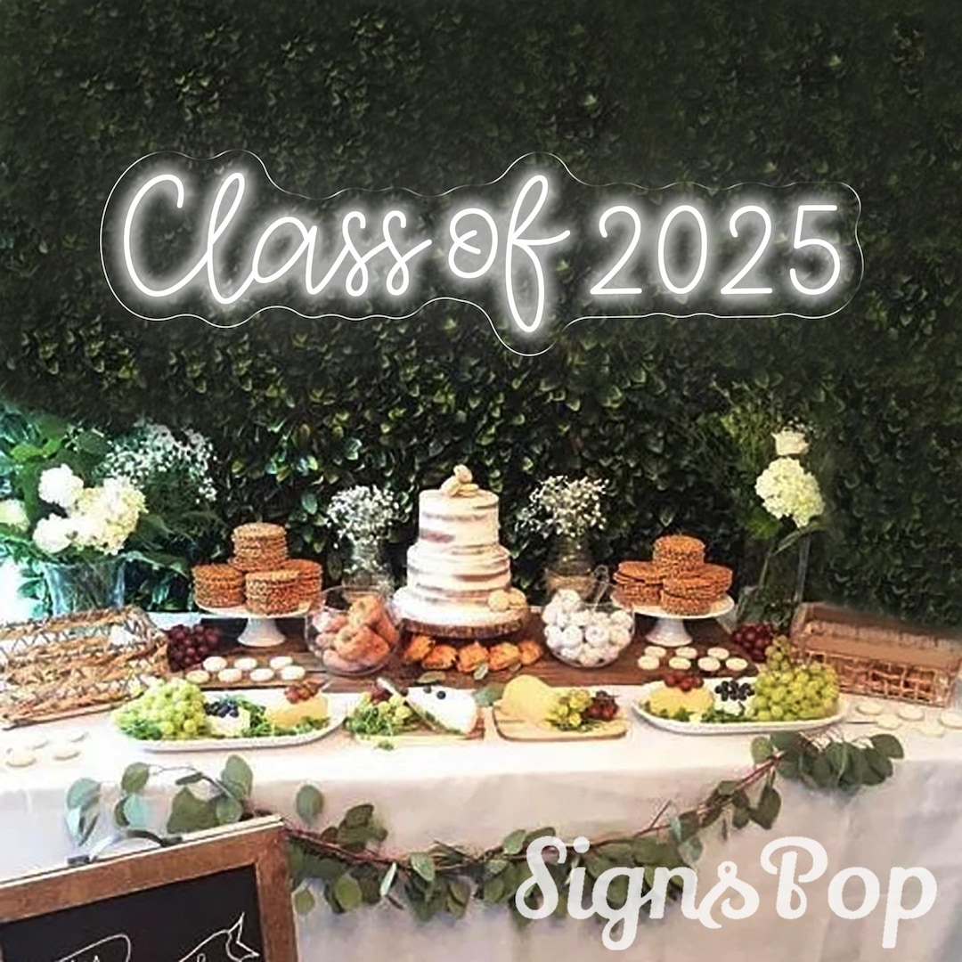 Class of 2025 Neon Sign,graduation 2025 Decor, Custom Congrats Grad ...