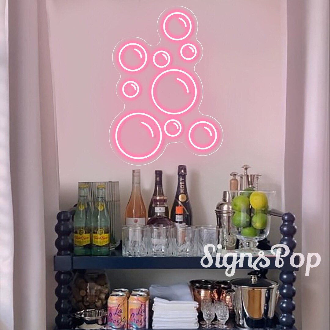 Bubble Neon Light,bubble Light Sign for Home,bubble Bar Led Neon Sign ...