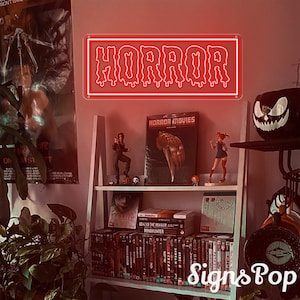 HORROR Movie Neon Sign,gothic Decor,movie Room Display Gift for Horror ...