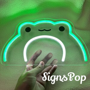 Frog Neon Sign, Kawaii Frog Sign Wall Art, Game Room Decor, Animal Wall ...