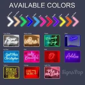 Mis Quince Name Neon Sign,custom Your Name 15th Birthday Party Neon ...