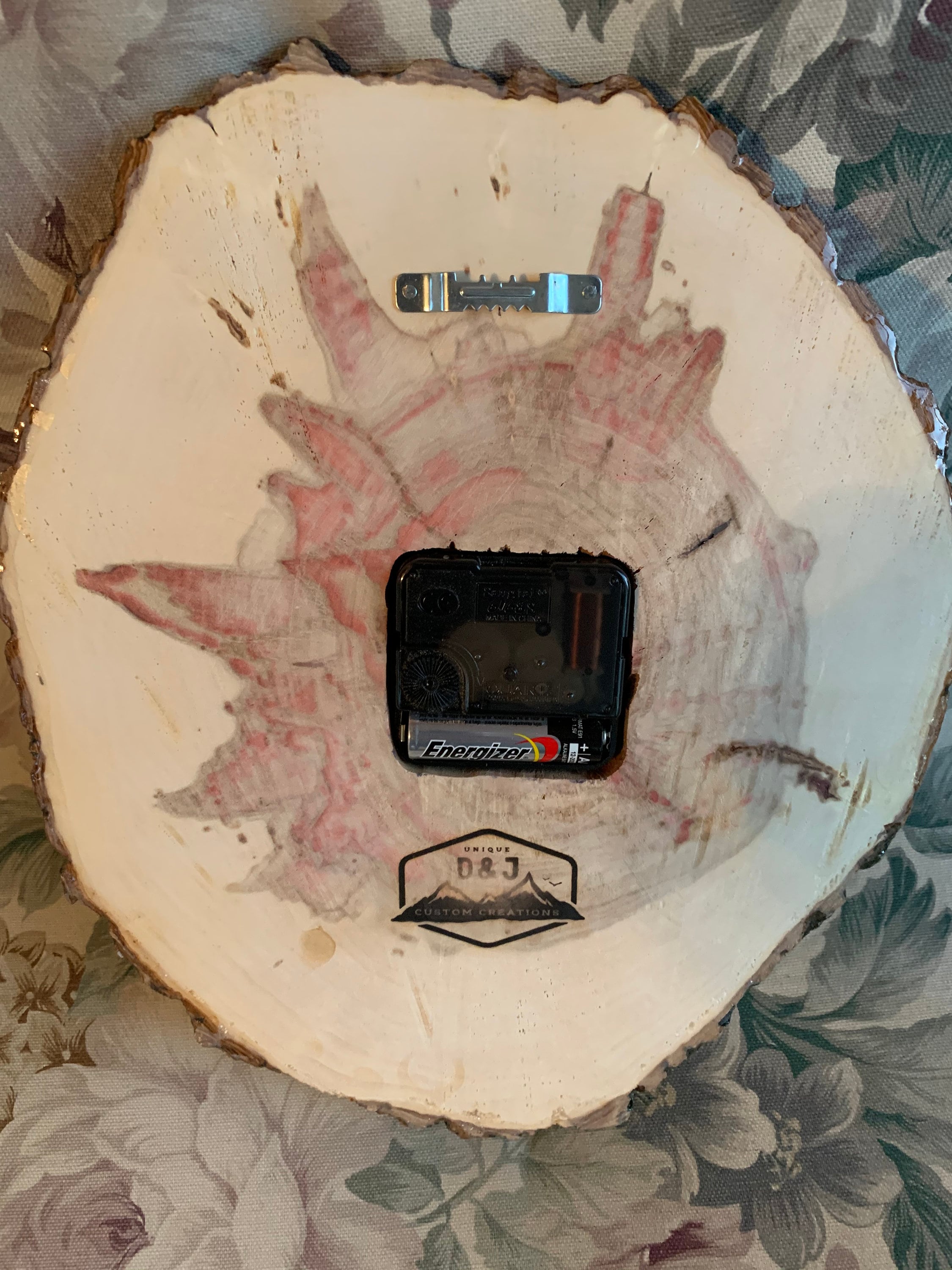 Red Flame Box Elder Live Edge Clock With Epoxy Coating - Etsy