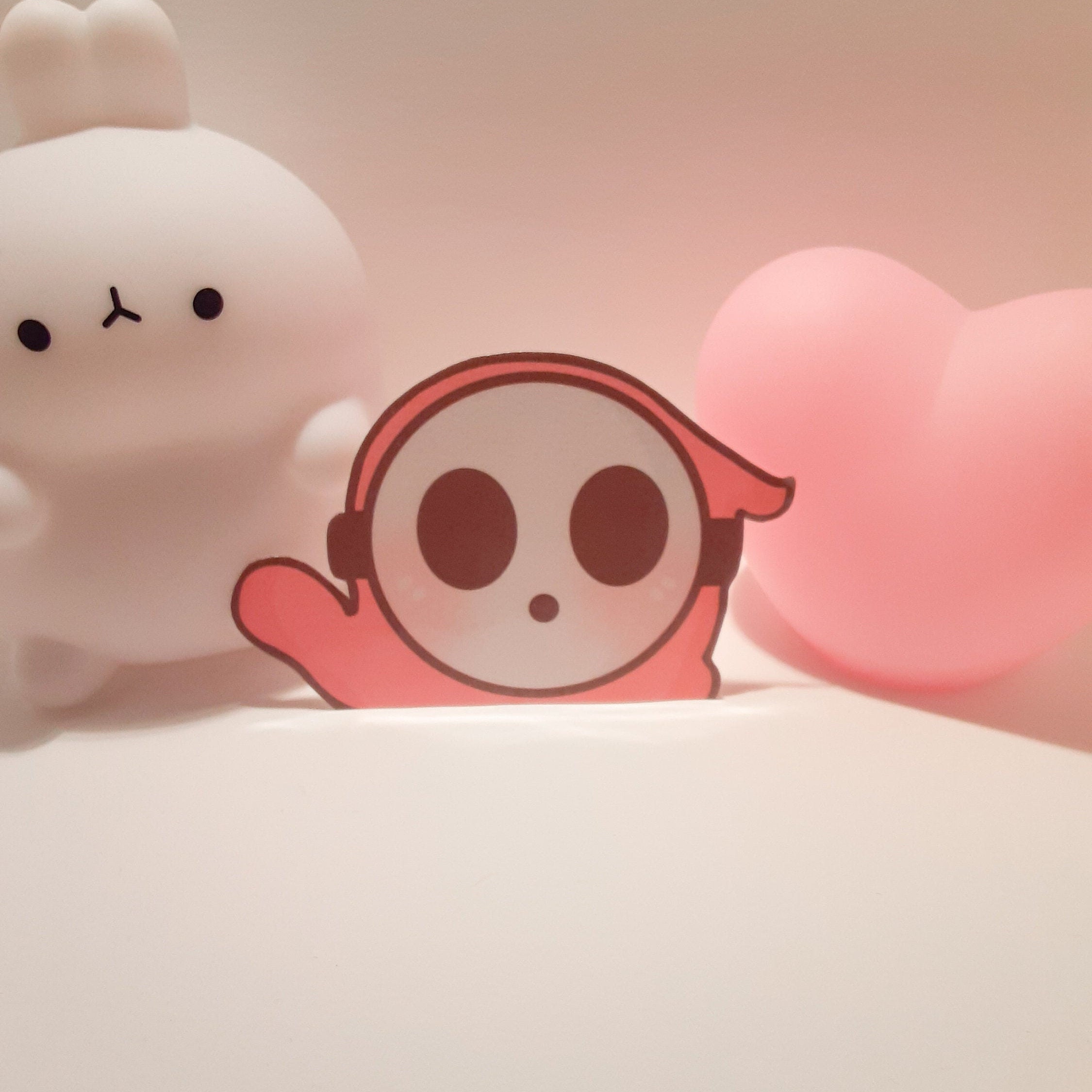 Cute Shy Boy Peeker Sticker Peeker Stickers Pink Shy Boy - Etsy