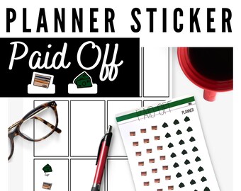Paid off Stickers - Etsy