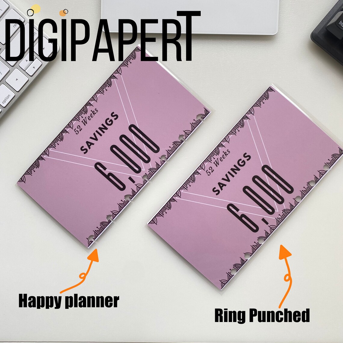 Cash Envelope Money Challenge 6k Reusable Tracker Digipapert - Etsy