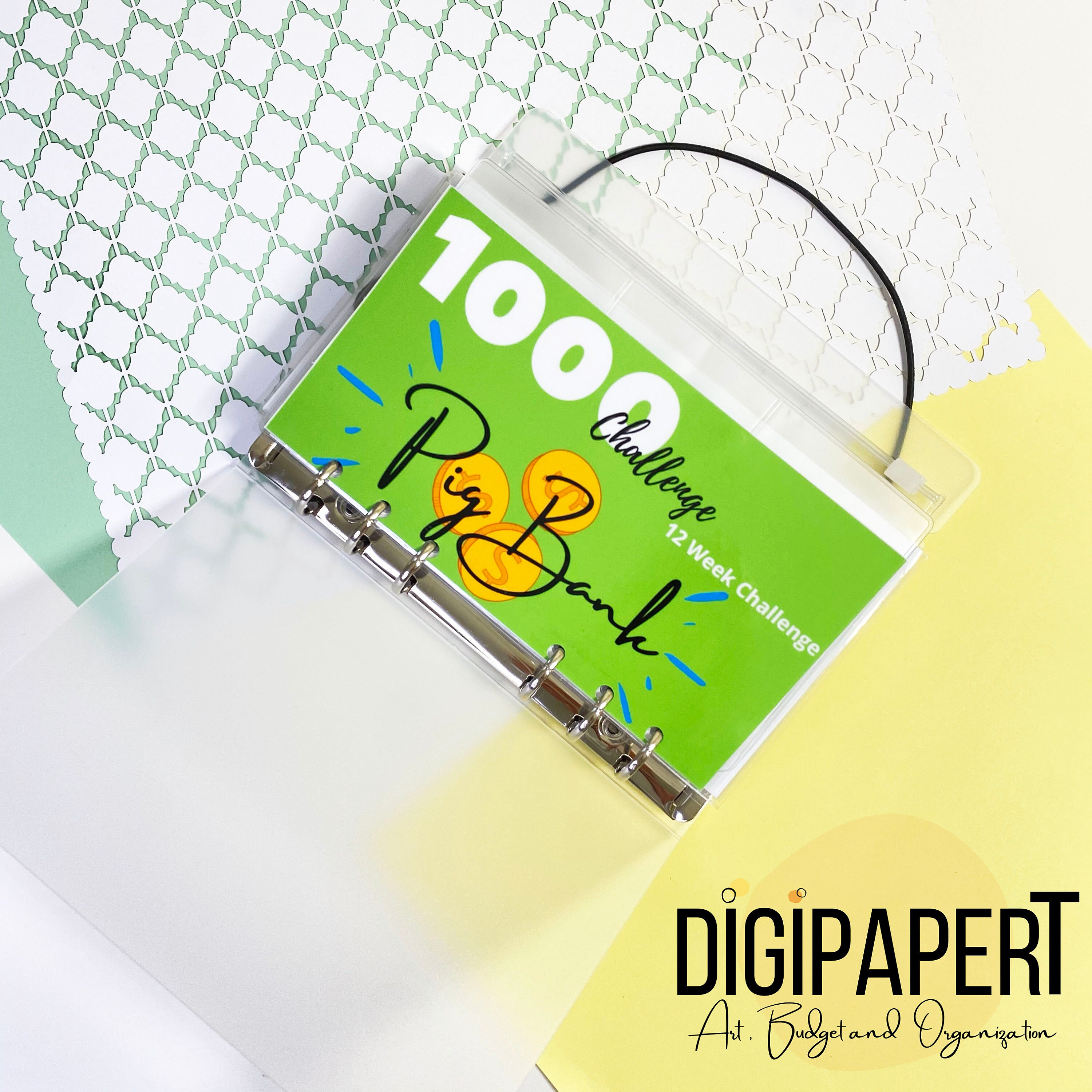 Cash Envelope Money Challenge 1k Savings Sticker Tracker - Etsy