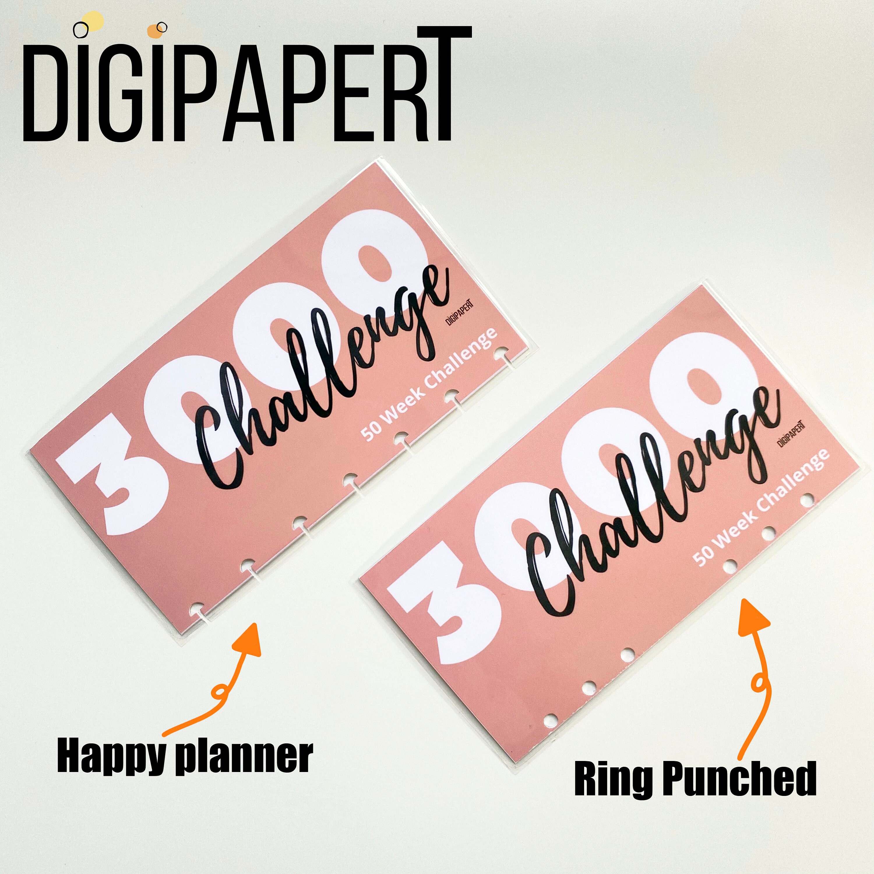 Cash Envelope Money Challenge 3K Savings Sticker Tracker - Etsy