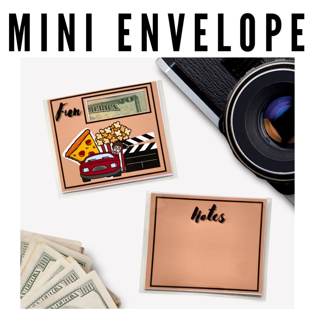 Mini Cash Envelope Pocket Size Fun - Etsy