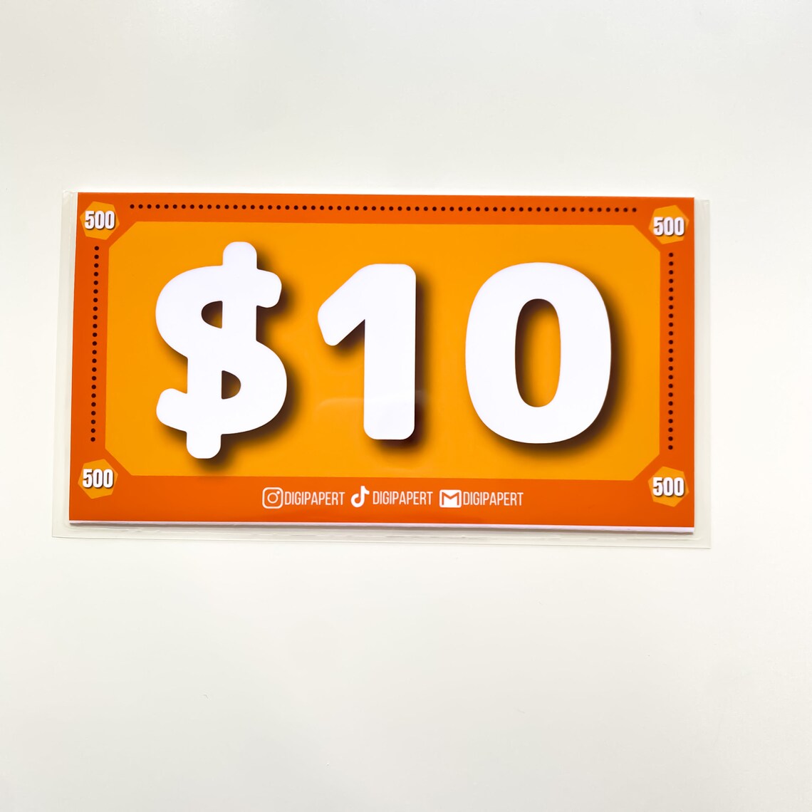 Cash Envelope Money Challenge 10 Dollars Savings Reusable - Etsy