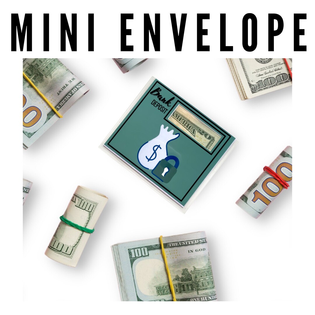 Mini Cash Envelope Bank Deposit - Etsy