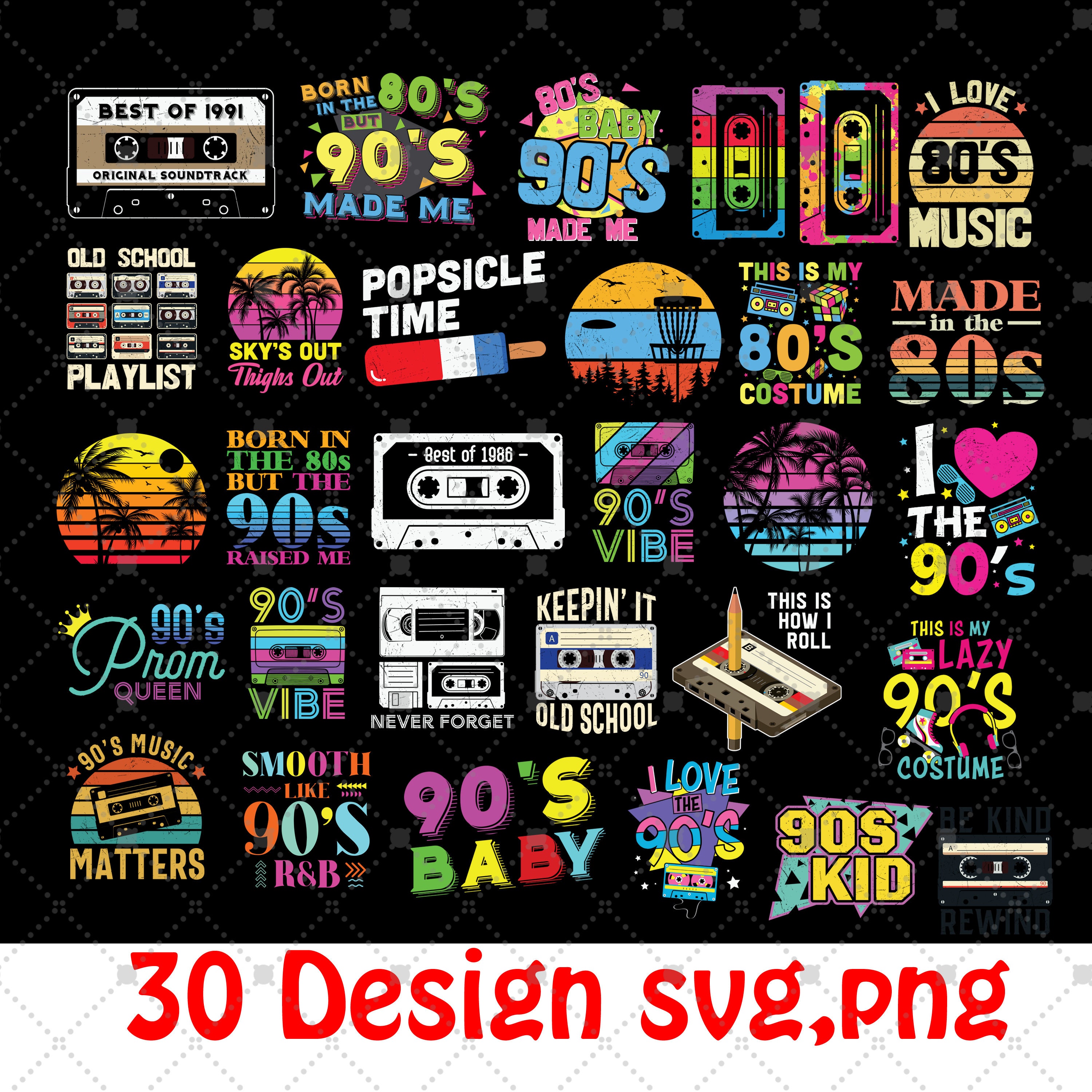 80s Svg Files
