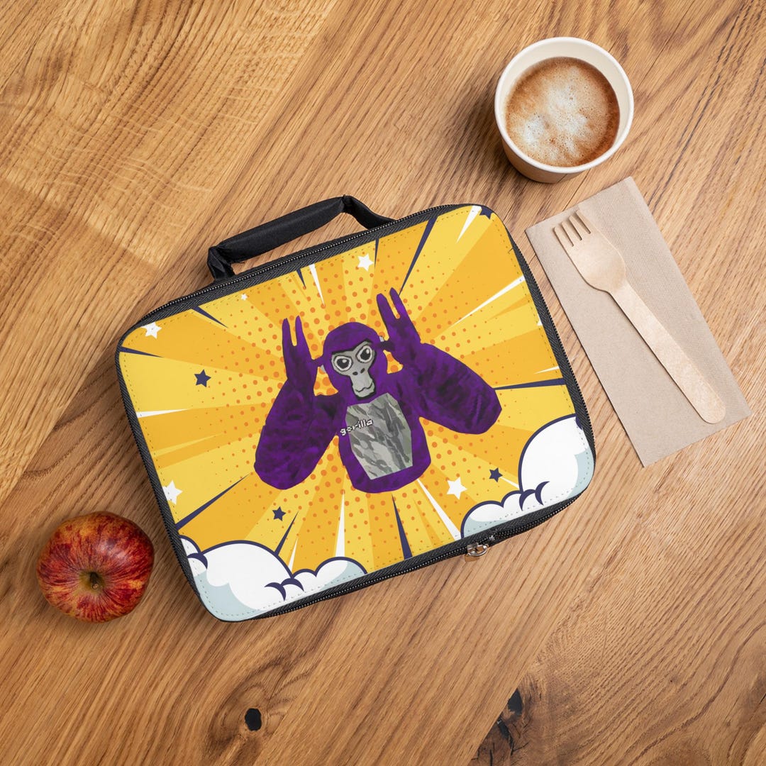 Gorilla Tag Lunch Bag - Insulated Lunch Tote, Reusable Lunch Box, Kids ...