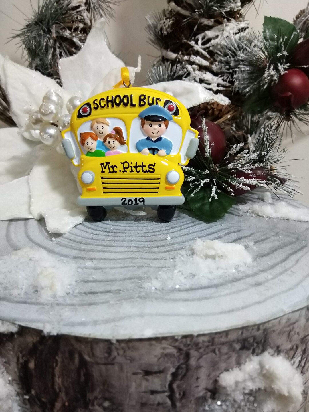 Custom Bus Driver Ornament, School Bus Driver Ornament - Etsy