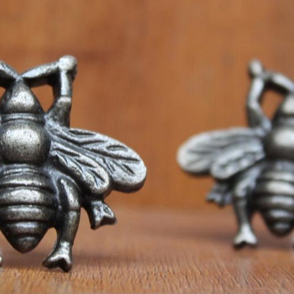 Antique Pewter Cabinet Pull - Etsy