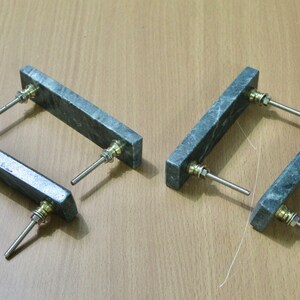 Set of 4 Marble Grey Handle Cabinet Handle Cabinet Knobs - Etsy