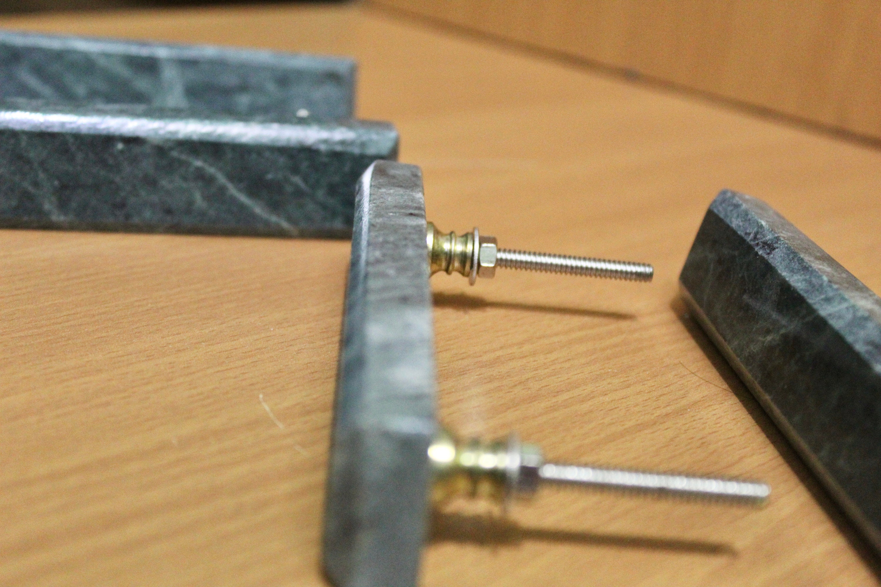 Set of 4 Marble Grey Handle Cabinet Handle Cabinet Knobs - Etsy