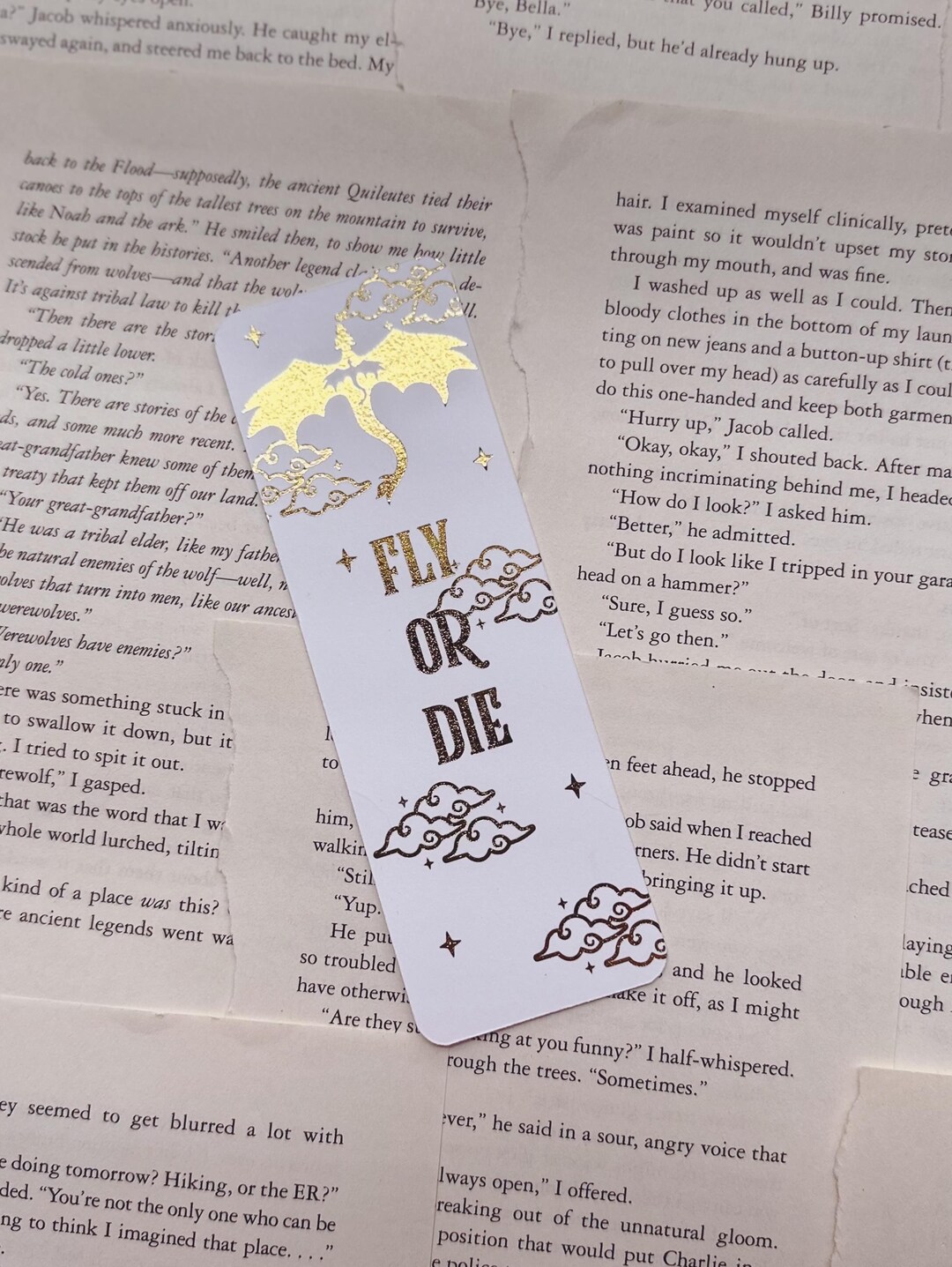 Fourth Wing Inspired Bookmark – Romantic Bookish Gift for Readers ...