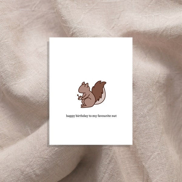 Squirrel Happy Birthday - Etsy