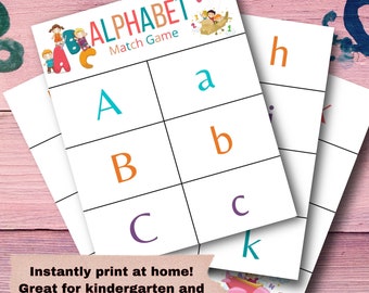 Printable Abc Match - Etsy