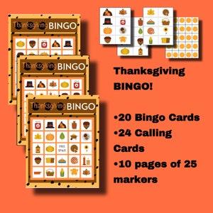 Thanksgiving Printable Game Pack PRINTABLE ONLY Holiday - Etsy