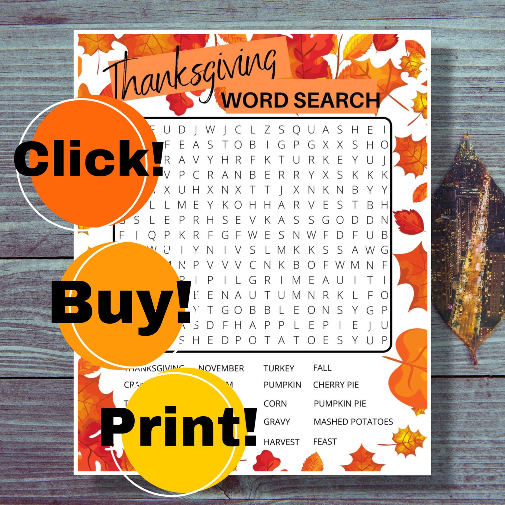 Thanksgiving Printable Game Pack PRINTABLE ONLY Holiday - Etsy