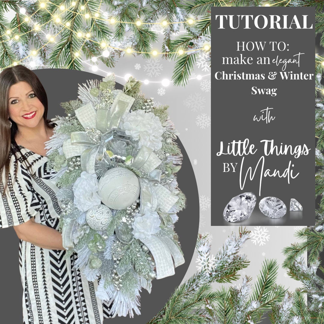 How to Video, How to Tutorial, Wreath Tutorial, How to Make a Swag ...