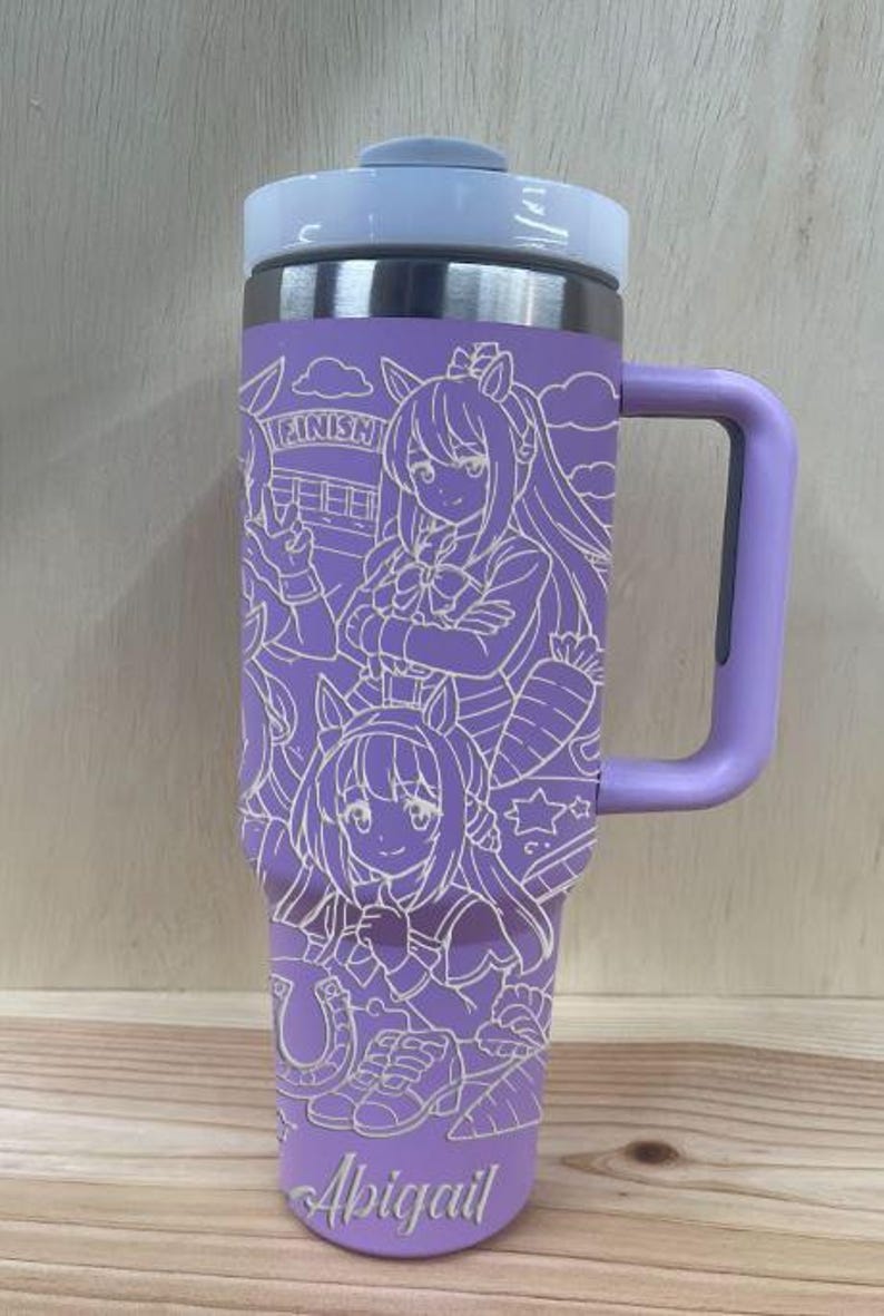 Personalized Uma Musume Pretty Derby 40oz Anime Tumbler Laser Engraved ...
