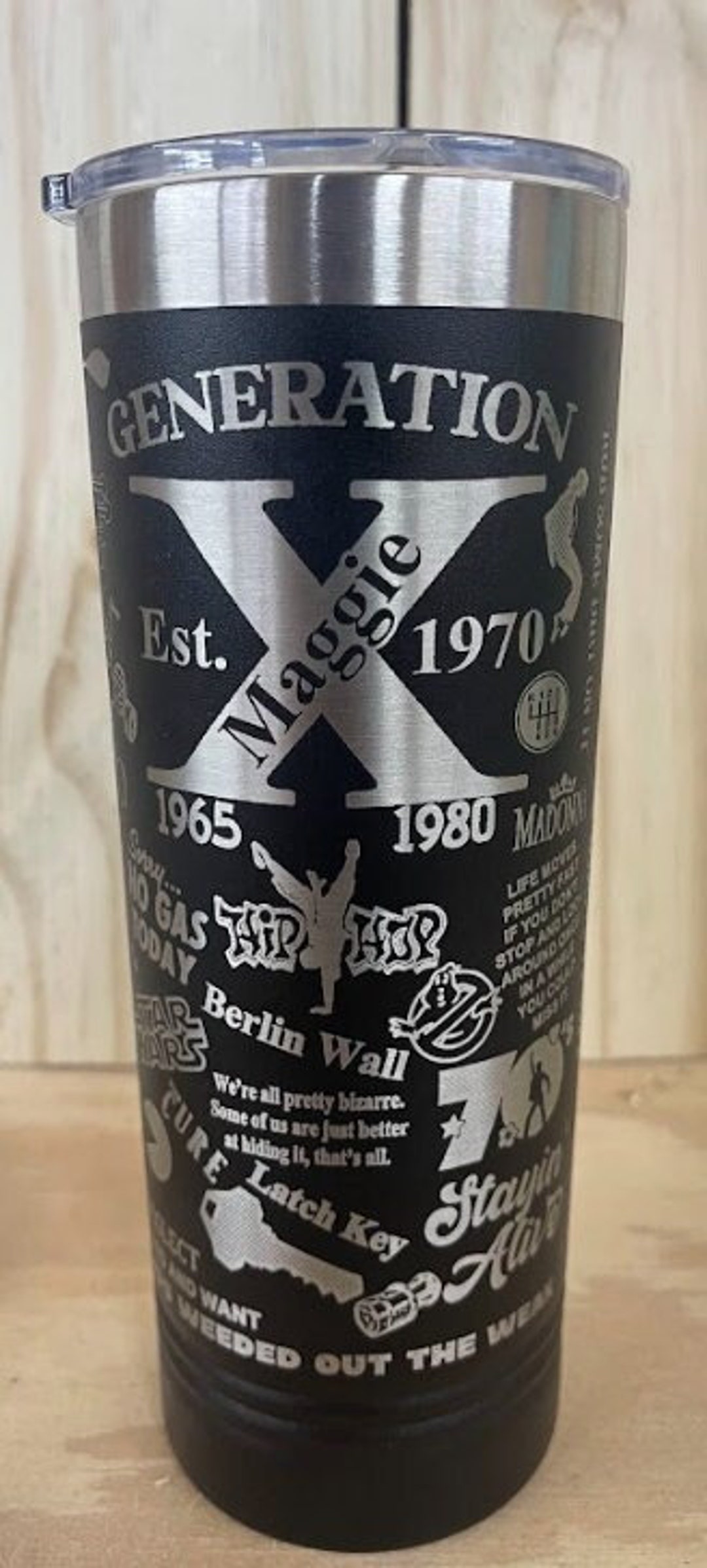 Gen X Memory Lane Tumbler – Personalized Laser Engraved Nostalgia - Etsy