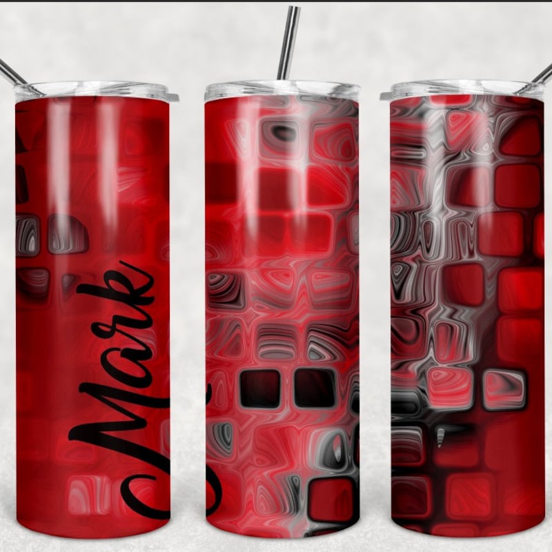 Personalized Red Tumblers - Etsy