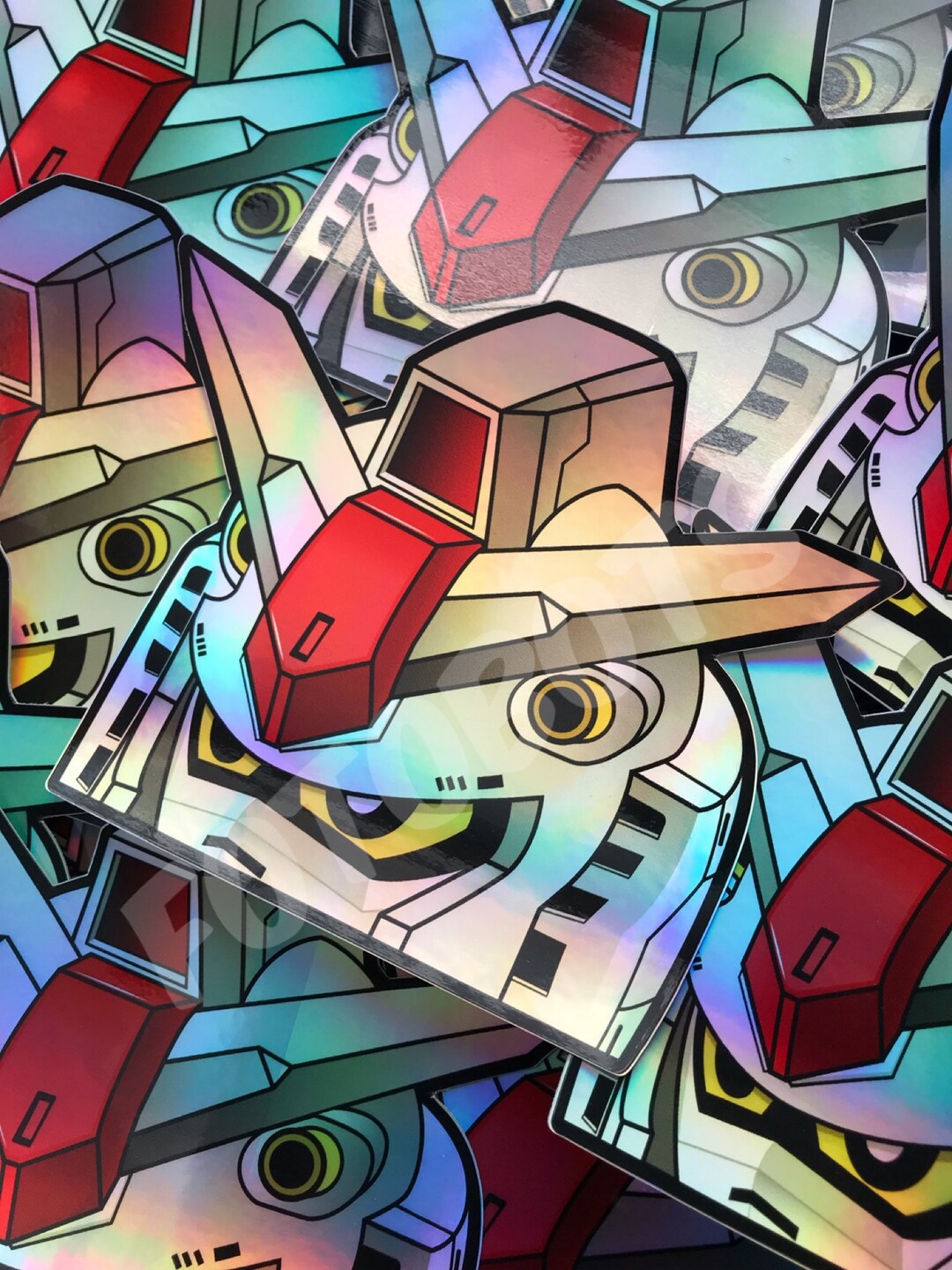 Anime Mecha Holographic RX-78-2 Car Peeker Sticker - Etsy