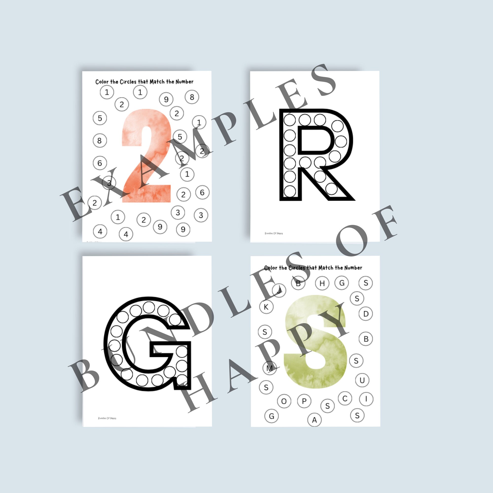 Dot Marker Preschool Printable BUNDLE - Preschool, Homeschool, Daycare ...