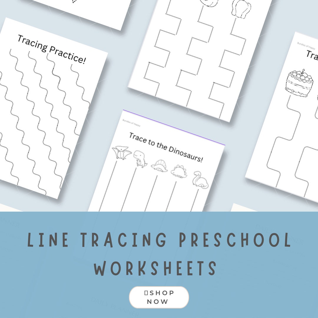 Preschool Line Tracing Printable - Develop Fine Motor Skills With Fun ...