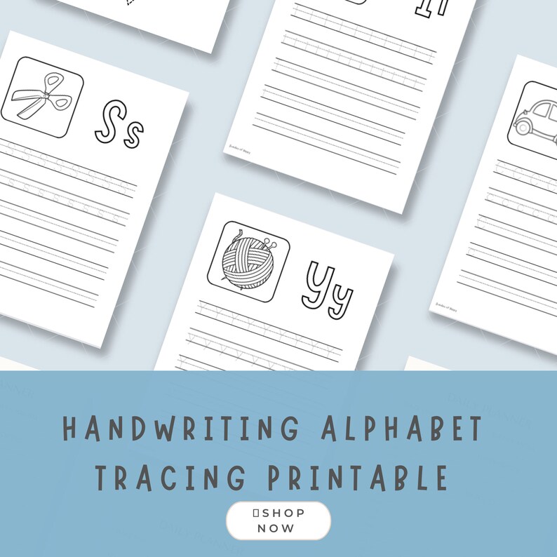 Interactive Handwriting Alphabet Coloring Tracing Worksheets for ...