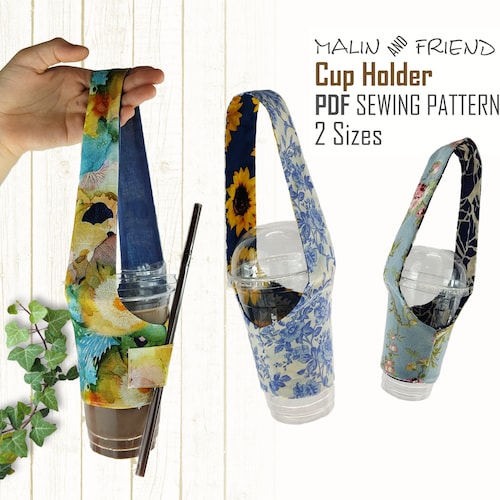 Printable Cozy Cup Holder Sewing Pattern Instant Download | Etsy