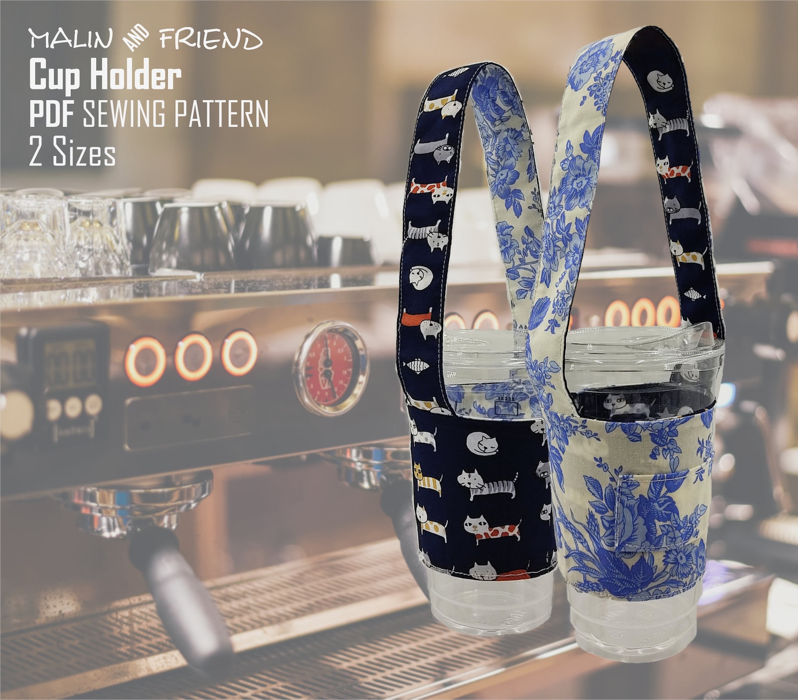 Printable Cozy Cup Holder Sewing Pattern Instant Download - Etsy