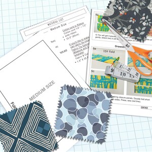 Reversible Drawstring Bag Pattern, Reuseable Gift Bag, Three Sizes, Bag ...