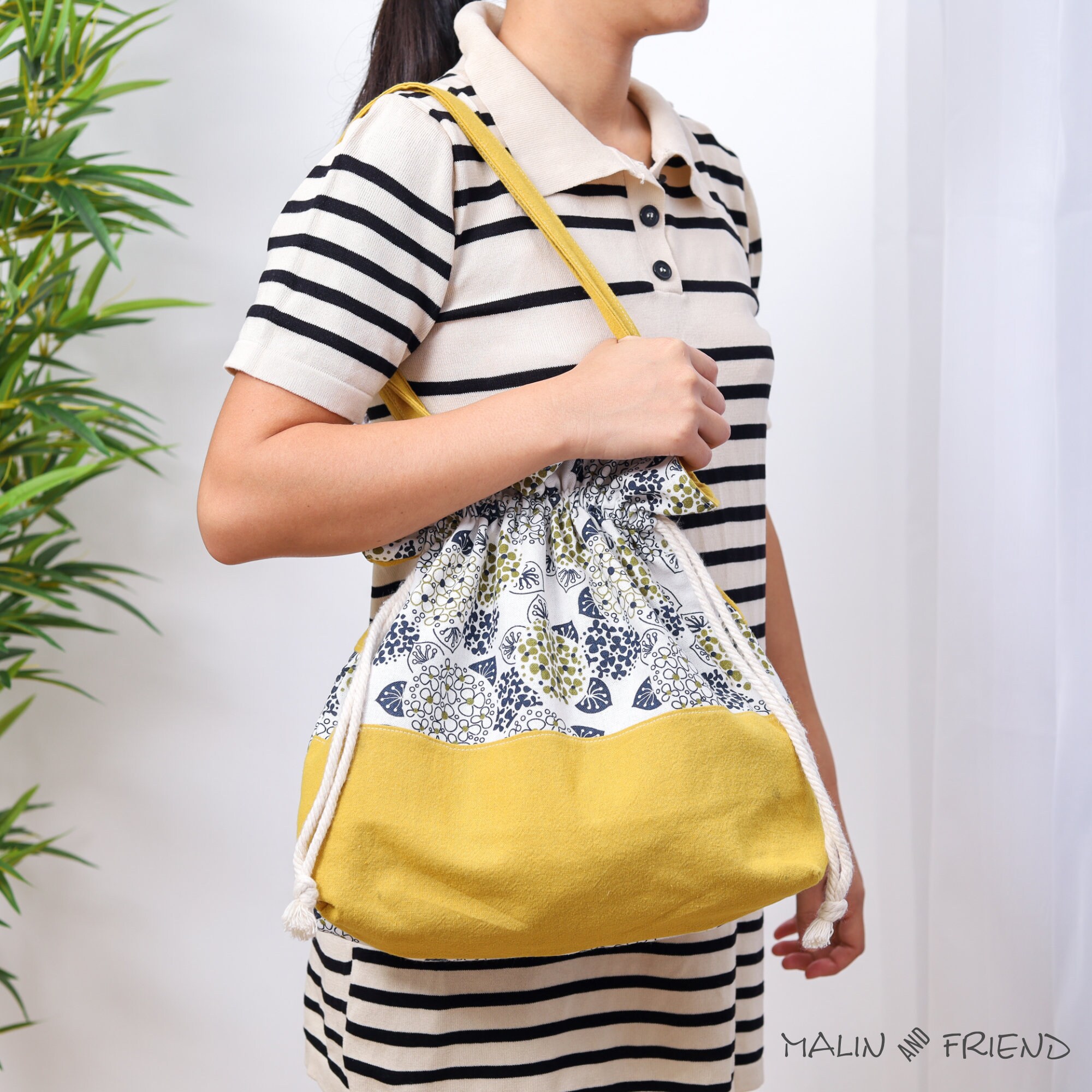 Deanna Drawstring Bag PDF Sewing Pattern Nice for Fabric - Etsy Australia