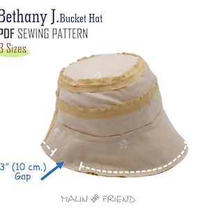Bethany Reversible Bucket Hat Sewing Pattern Digital Download - Etsy