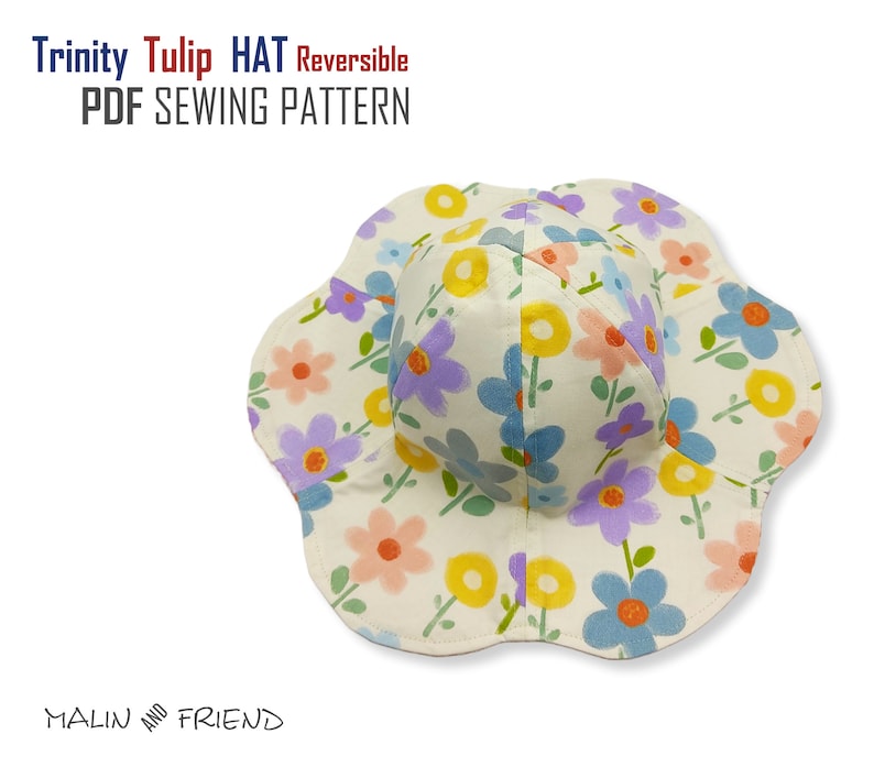 Trinity Tulip Hat Sewing Pattern, - Etsy