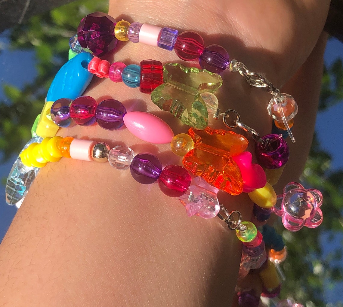 Handmade Y2k Beaded Bracelets 1pcs Bracelet Random Y2k Etsy