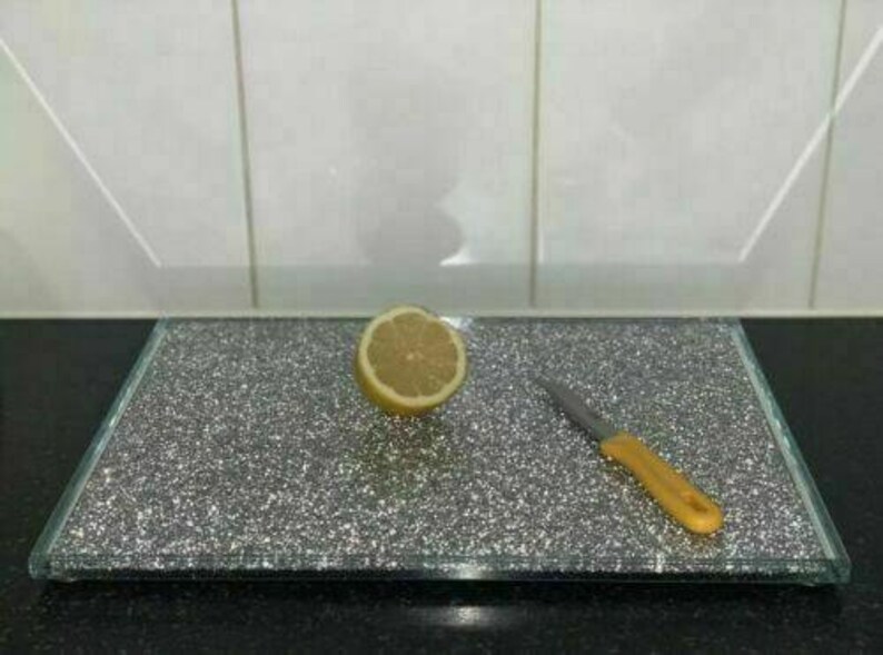Large Luxury Crushed Diamond Chopping Board Crystal Filled Silver - Etsy