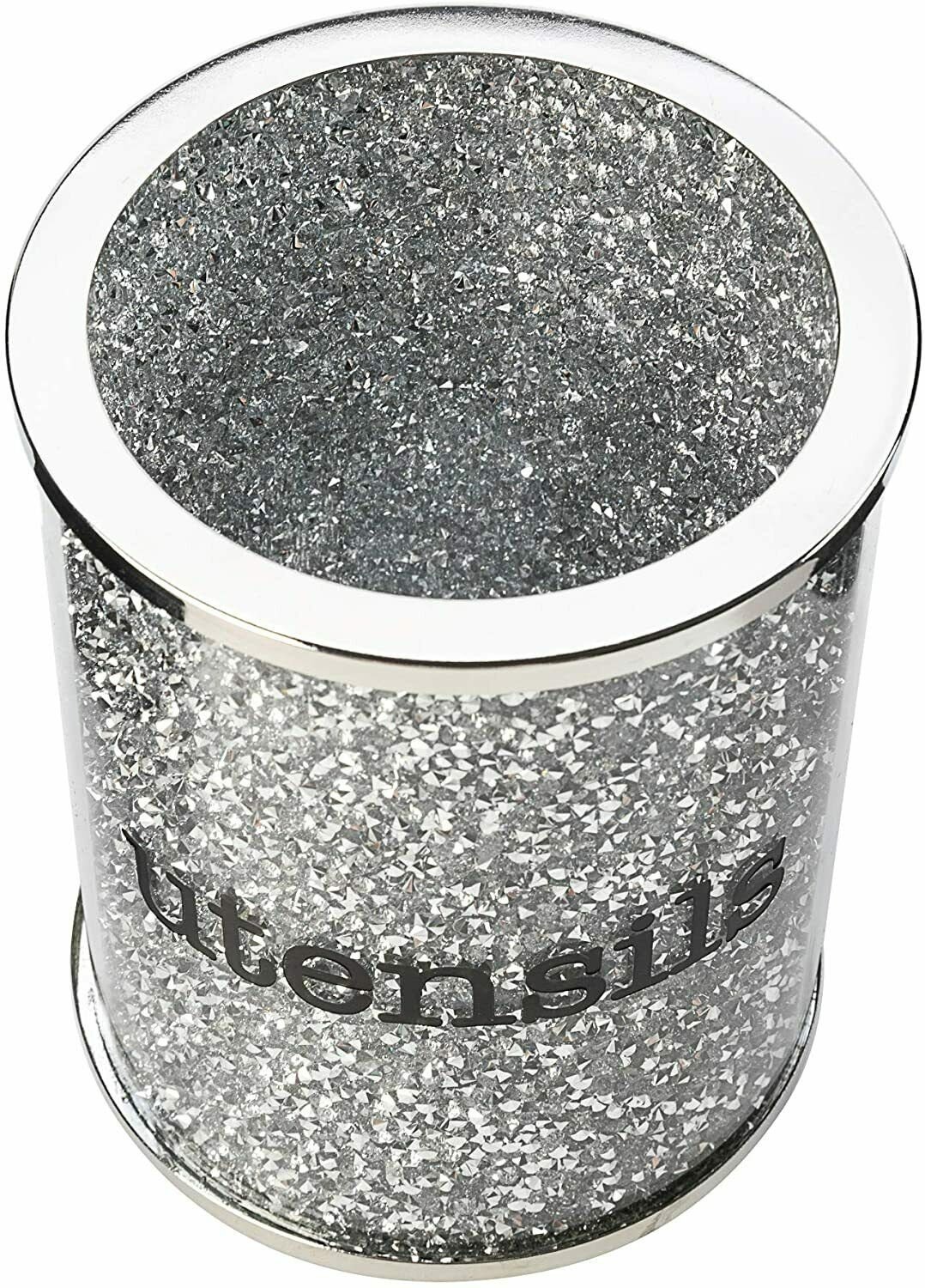 Crushed Diamond Crystal Filled Crystal Utensils Pot Canister Storage - Etsy