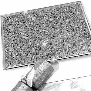 Large Luxury Crushed Diamond Chopping Board Crystal Filled Silver - Etsy