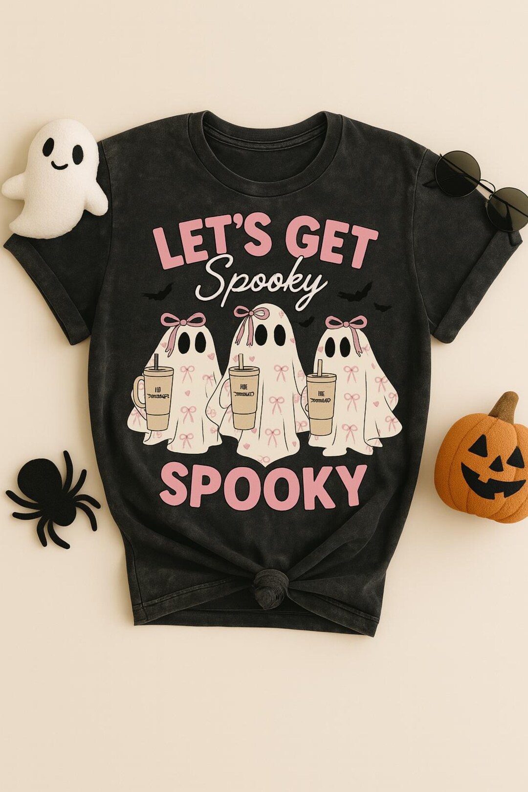 Pastel Ghost PNG: Spooky Stanley Cups, Girly Halloween Clipart (digital ...