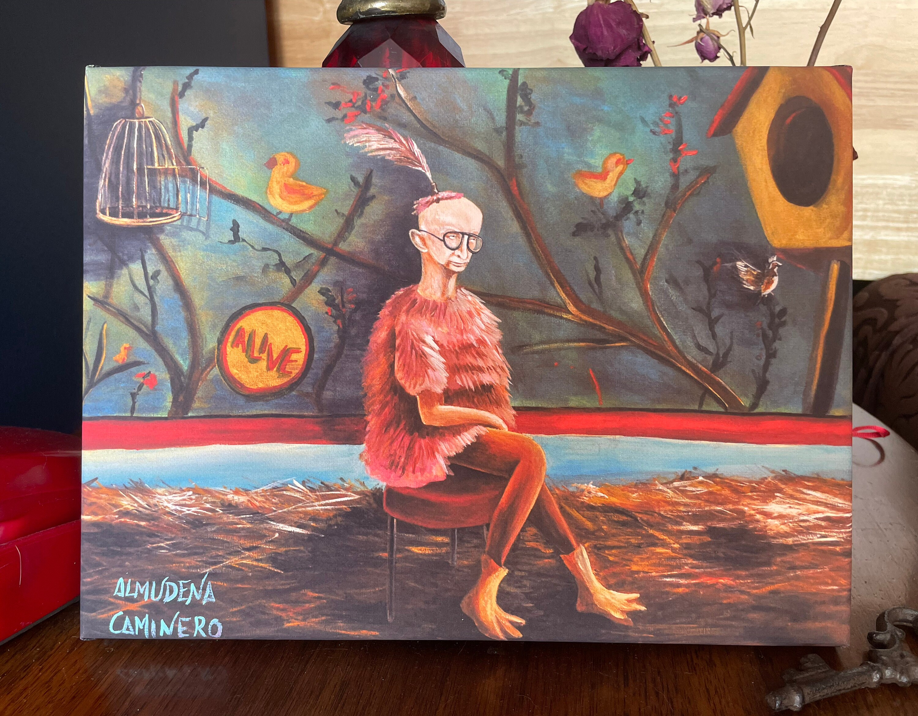 Koo-koo the Bird Girl Sideshow Paintings - Etsy