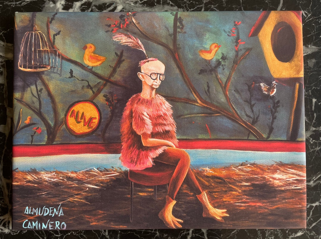 Koo-koo the Bird Girl Sideshow Paintings - Etsy