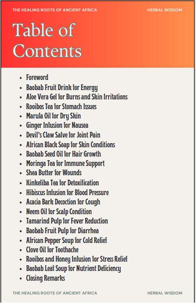 The Healing Roots of Ancient Africa - Traditional Remedies and Herbal ...