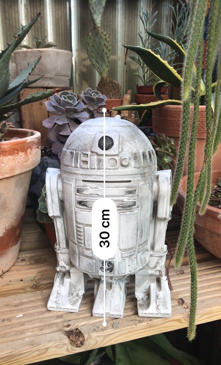 Stone/cre Starwars R2D2 Garden Statue Heavy or Home Decor - Etsy