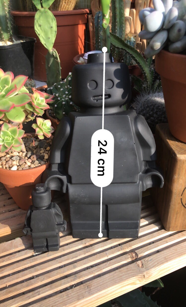 Stone/cre Giant Legoman Set Legomen/mini Me Wall Plaques/home - Etsy UK