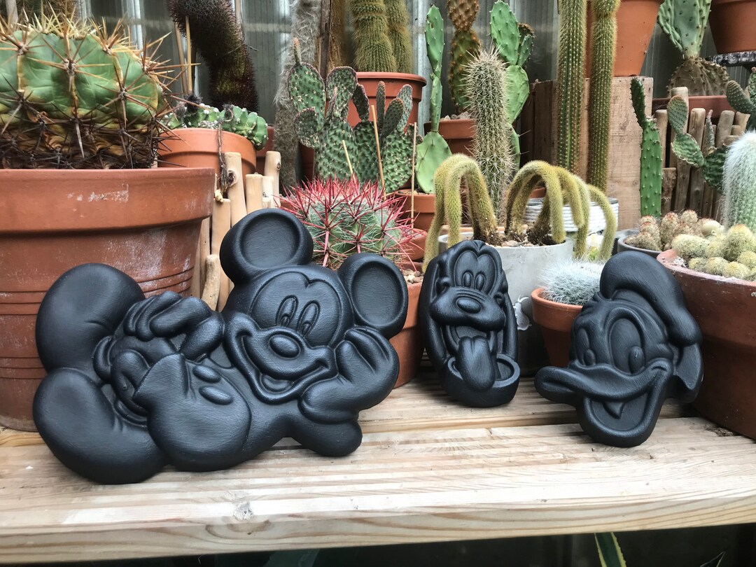 Stone/cre Disney Large Mickey Mouse / Goofy / Donald Duck Wall - Etsy